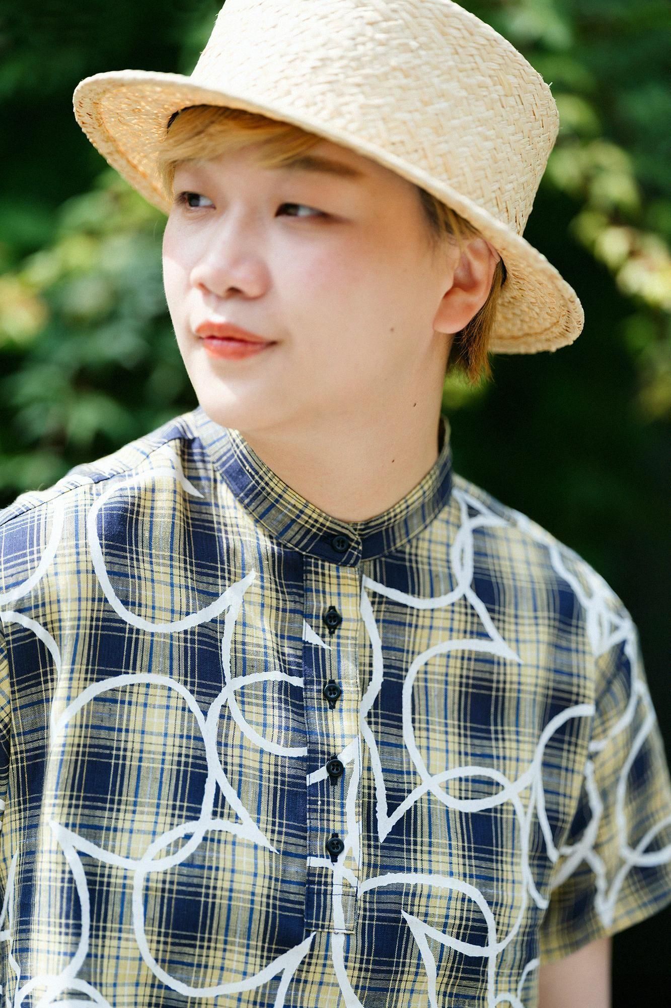 リネンチェック BIKEワンピース／しあわせ - SOU・SOU netshop （ソウソウ） - 『新しい日本文化の創造』