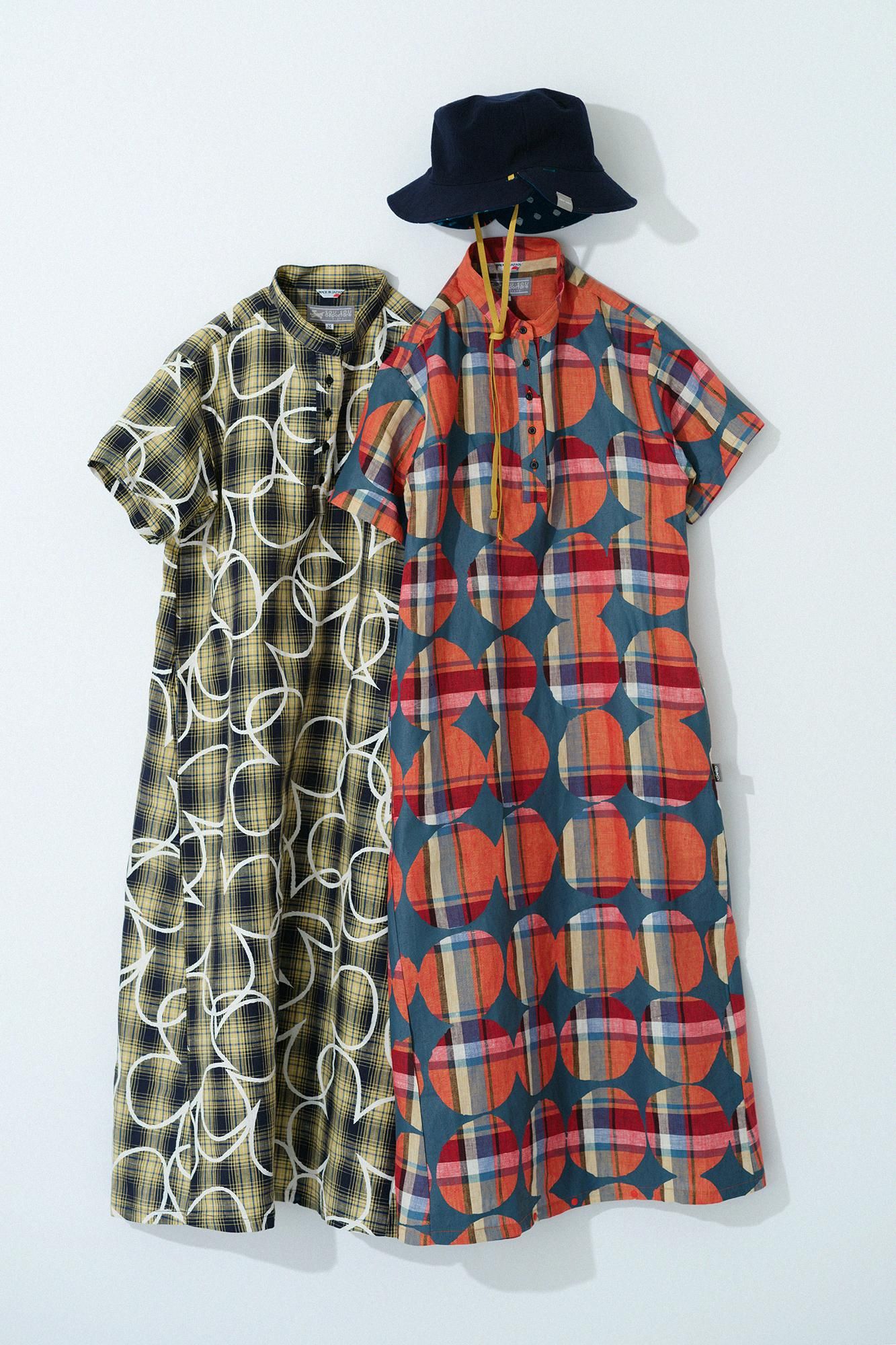 リネンチェック BIKEワンピース／しあわせ - SOU・SOU netshop （ソウソウ） - 『新しい日本文化の創造』