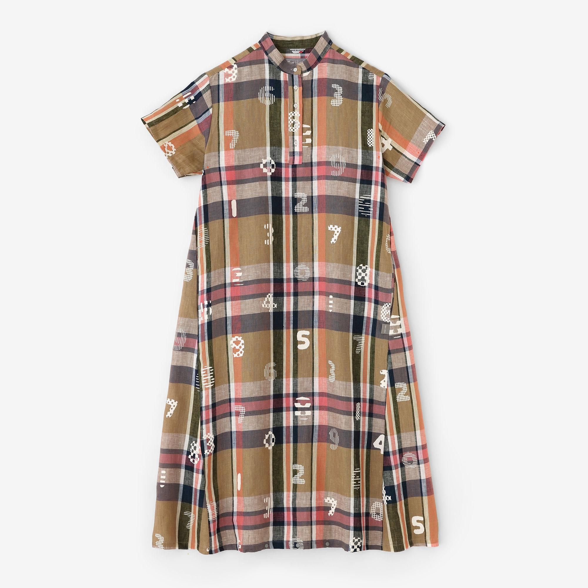 リネンチェック BIKEワンピース／SOU・SOU京都 - SOU・SOU netshop （ソウソウ） - 『新しい日本文化の創造』