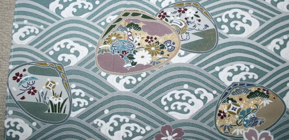 舛花色貝合わせ文様色留袖(丸洗い済) - リサイクル着物のこと 舛花色貝合わせ文様色留袖(丸洗い済) - リサイクル着物のこと