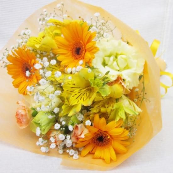 ペットのお悔やみ用の花束【黄色】3,000円(税別) ペットのお悔やみ用の花束【黄色】3,000円(税別)