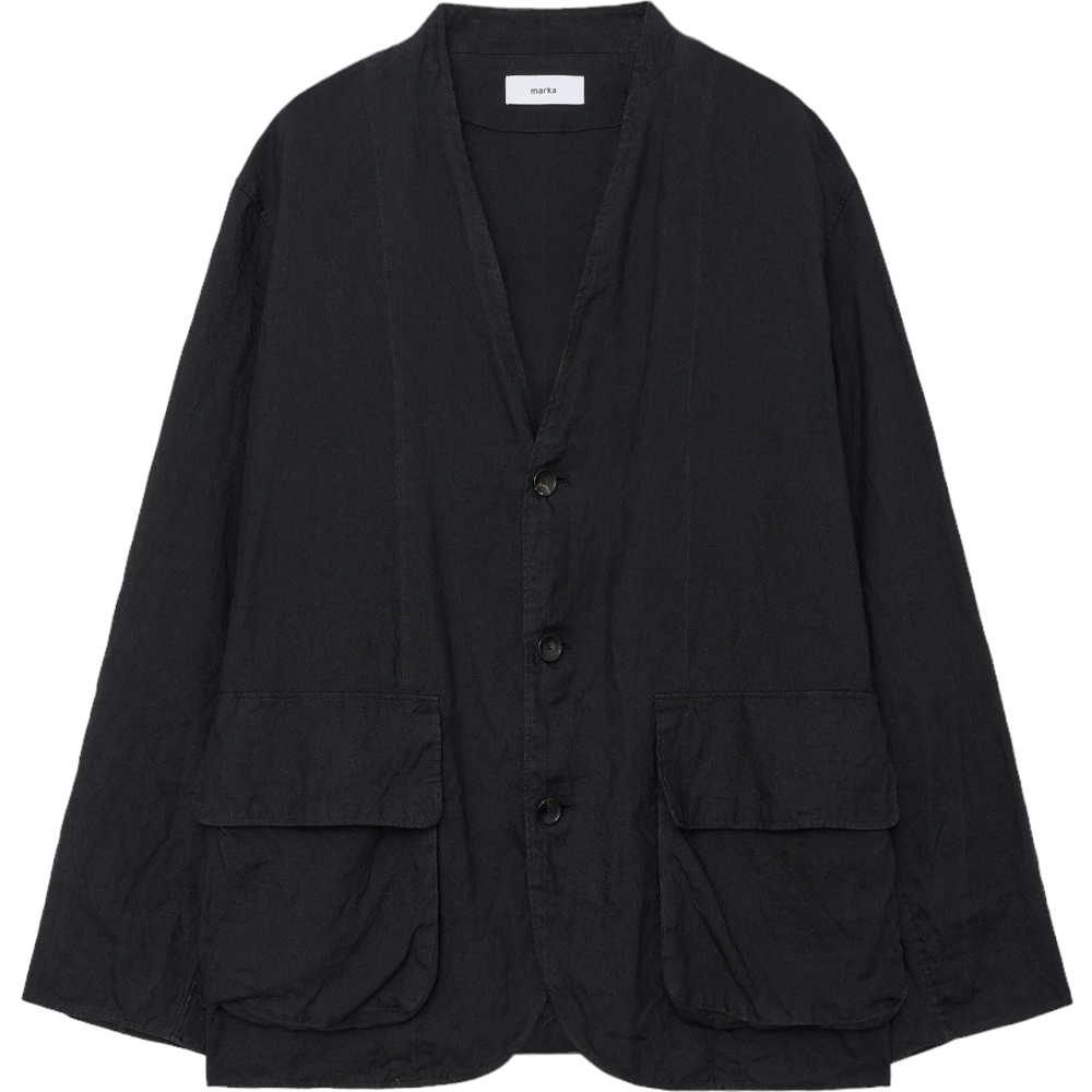 marka《マーカ》FIELDMAN JACKET - 40/2 ORGANIC RAMIE O.X marka《マーカ》FIELDMAN JACKET - 40/2 ORGANIC RAMIE O.X