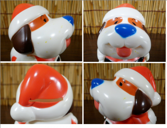 三洋証券 ソフビ貯金箱(クリスマス 犬) - 「宝の森」昭和 三洋証券 ソフビ貯金箱(クリスマス 犬) - 「宝の森」昭和