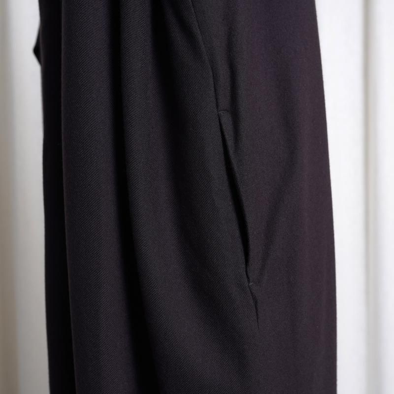 WIRROW ウィロウ】 BOTANY WOOL LONG SHIRT DRESS -WOMEN WIRROW ウィロウ】 BOTANY WOOL LONG SHIRT DRESS -WOMEN