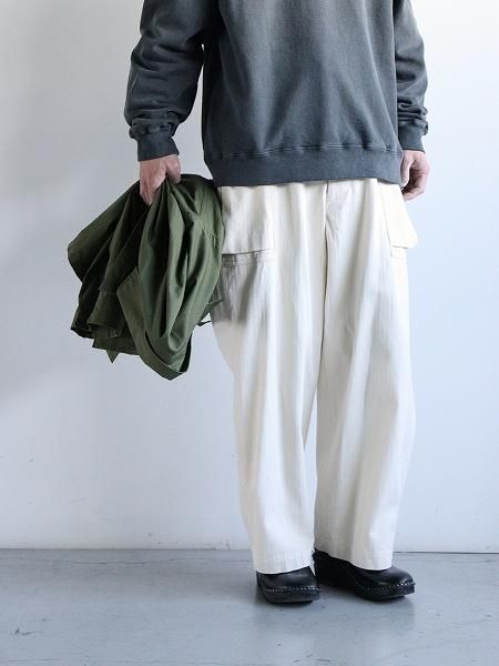 blurhms ROOTSTOCK Cotton-HBT 43 Pants / Natural blurhms ROOTSTOCK Cotton-HBT 43 Pants / Natural